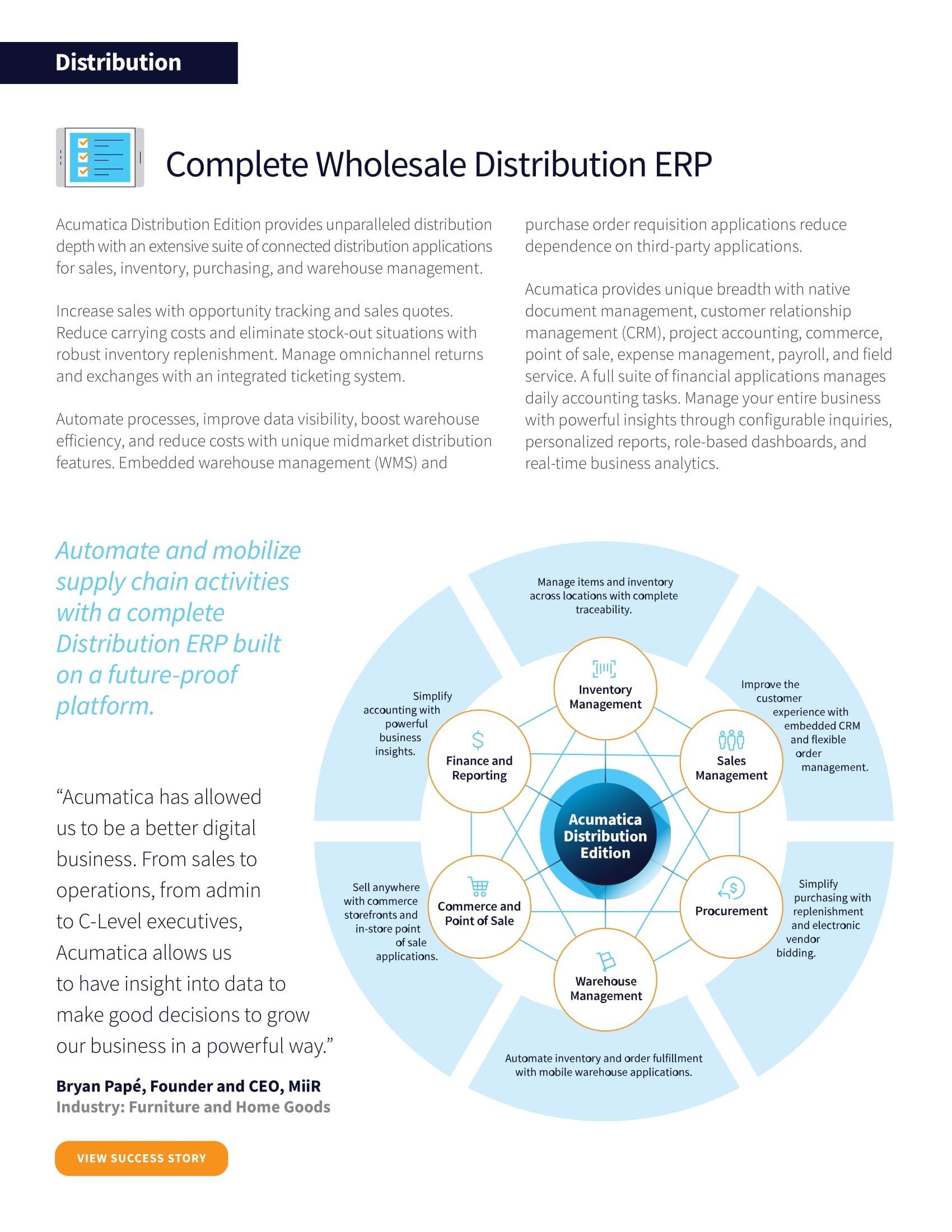 Complete Wholesale Distribution ERP | Acumatica Cloud ERP Complete Wholesale Distribution ERP | Acumatica Cloud ERP