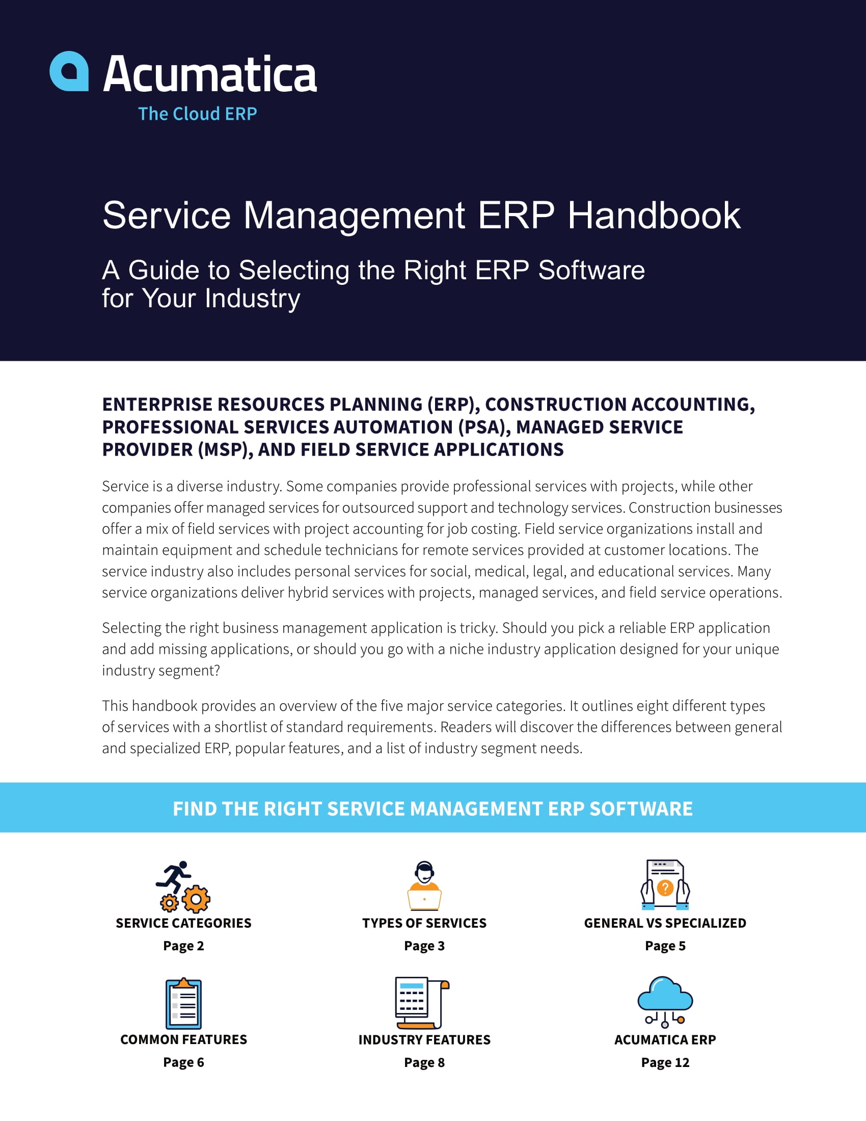 Better Service Management ERP Software | Acumatica Cloud ERP