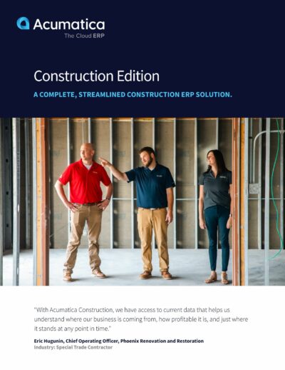 Finding the Best Construction Estimating Software | Acumatica Cloud ERP