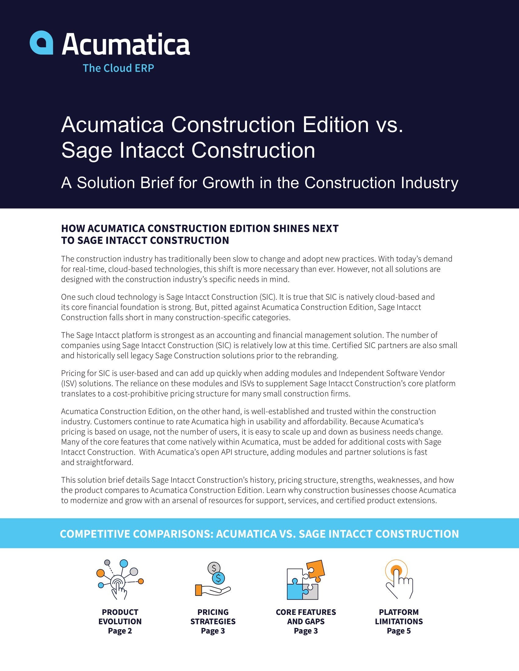 Explore Sage Intacct Construction Limitations and Acumatica ...