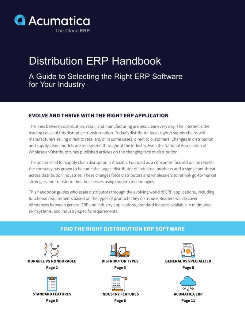 Distribution Management Software | Cloud ERP Solution for Distribution