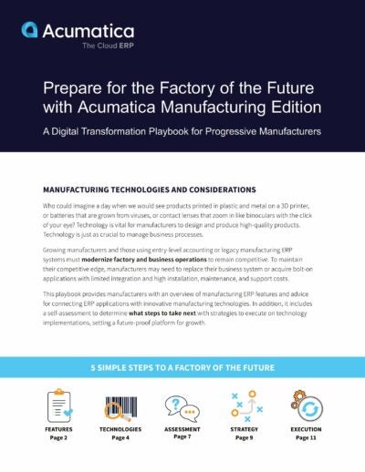 Manufacturing Management Software | Acumatica