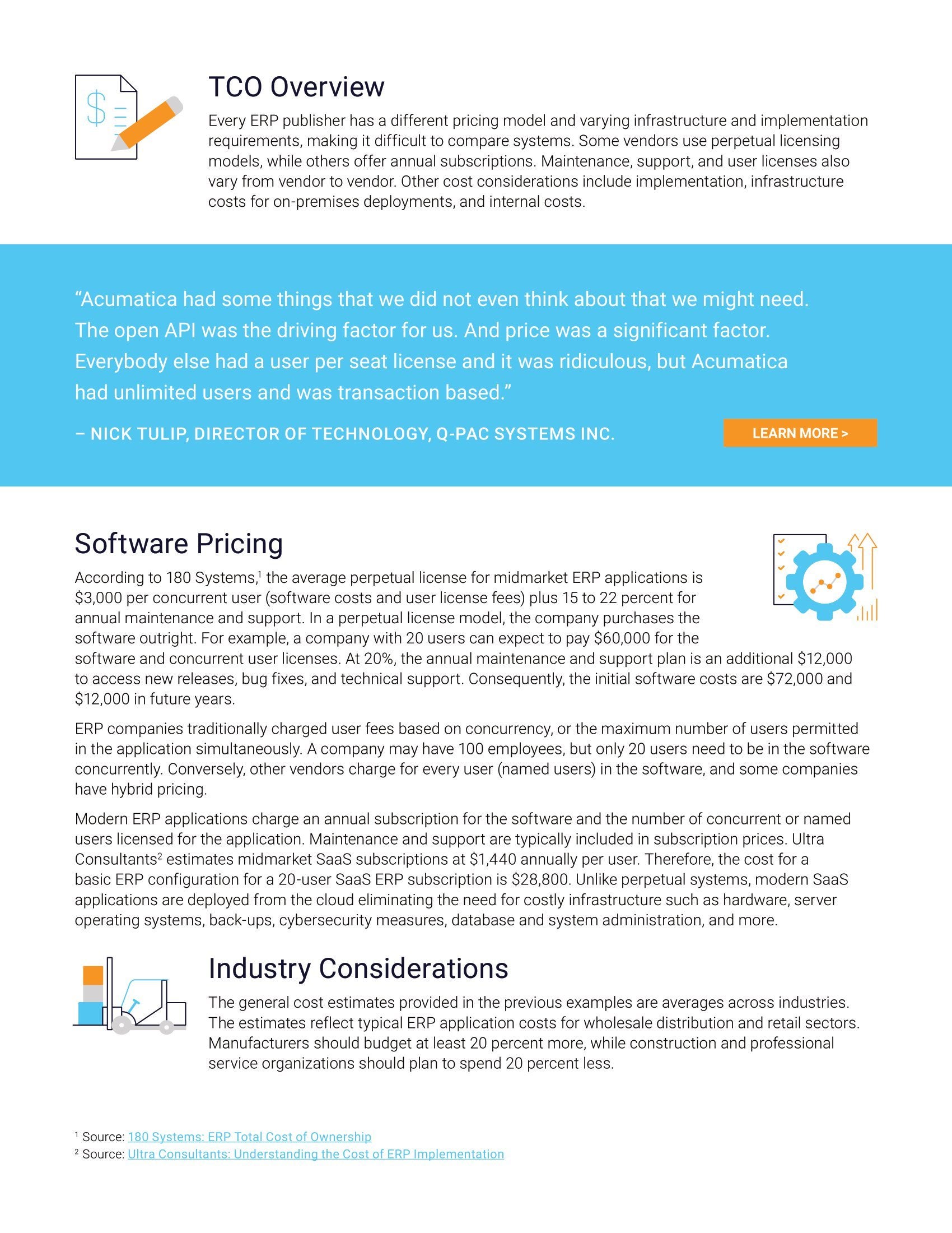 How to Assess ERP Software Total Cost of Ownership (TCO) | Acumatica ...