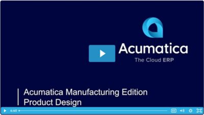 Tour de Acumatica Manufacturing Edition | Acumatica Cloud ERP